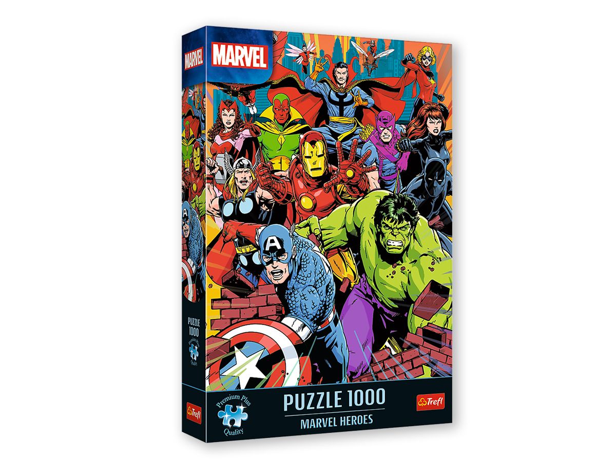 PUZZLE 1000 Premium Plus - Marvel Heroes (Trefl) - ABIGAMES