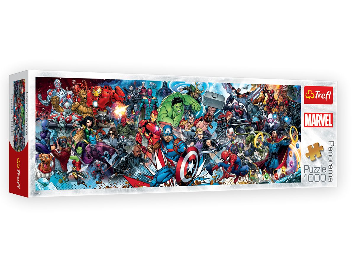 PUZZLE Panoramique 1000 pièces - MARVEL UNIVERSES (Trefl) - ABIGAMES