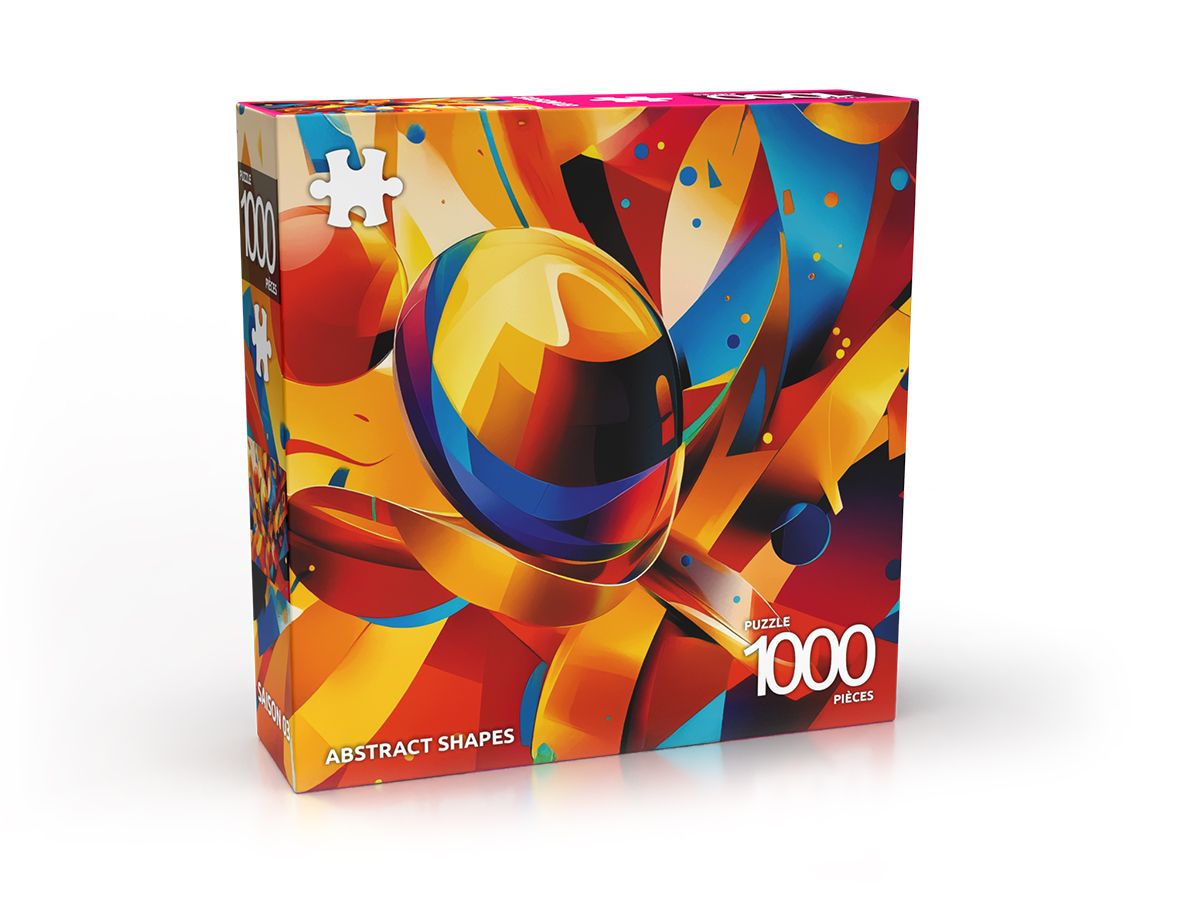 PUZZLE 1000 - ABSTRACT SHAPES made by ABI Games - ABIGAMES
