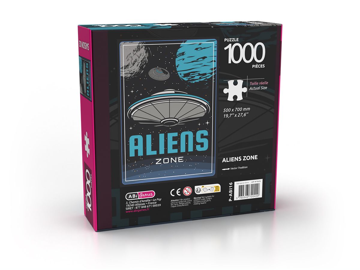 PUZZLE 1000 - ALIENS ZONE made by ABI Games - ABIGAMES