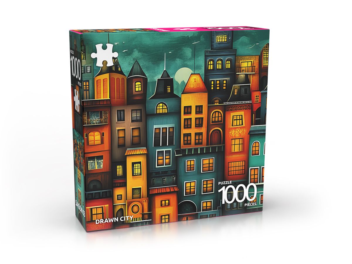 PUZZLE 1000 - DRAWN CITY made by ABI Games - ABIGAMES