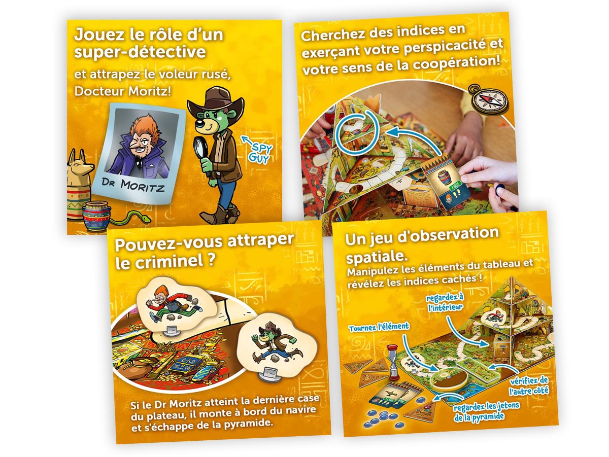 Spy Guy Pyramide – Jeu coopératif familial dès 6 ans - ABIGAMES